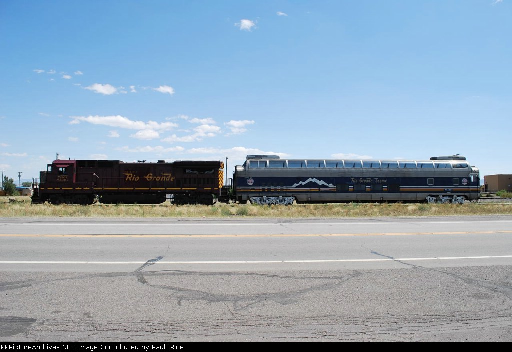 SLRG 8577 Waiting For Comberes & Toltec Passengers To Arrive For The Trip Back To Alamosa